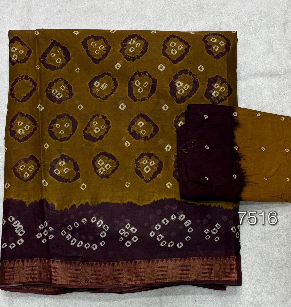 Elegant Pure Cotton Royal Bandhej Print Saree - Yanchi